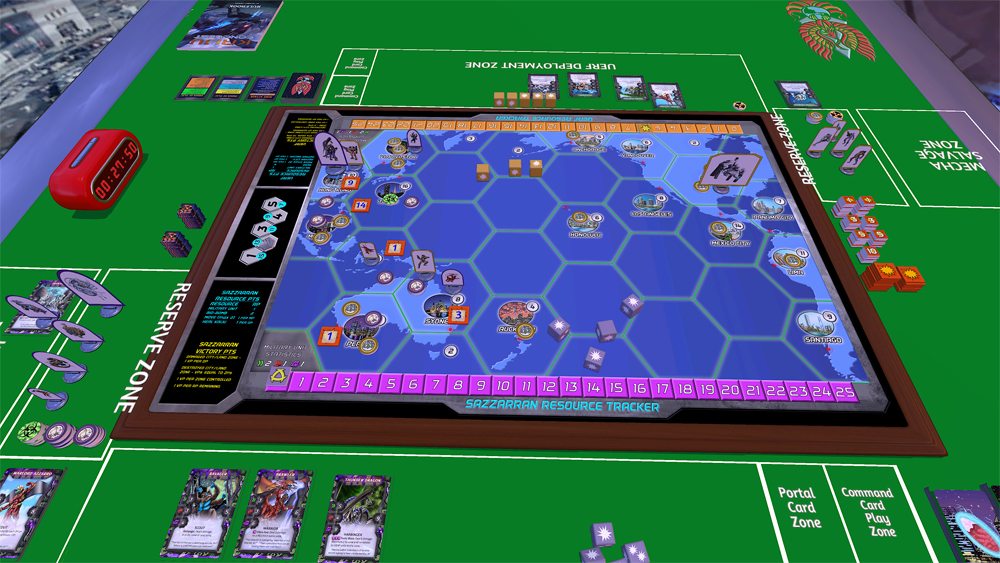A sci-fi strategy boardgame of alien invasion and battles between giant ...