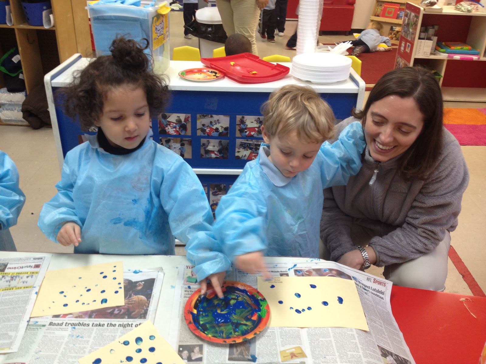 HH Preschool Class Reflections: Blueberry Art