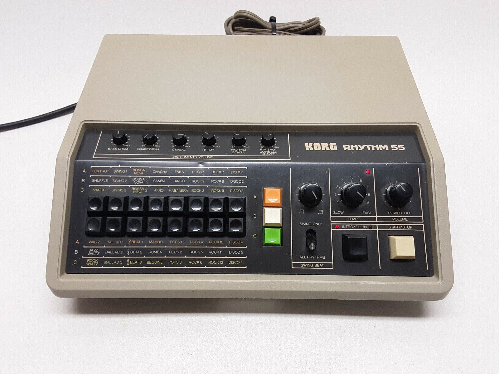 MATRIXSYNTH: VINTAGE KORG RHYTHM 55 KR-55 SN 250888