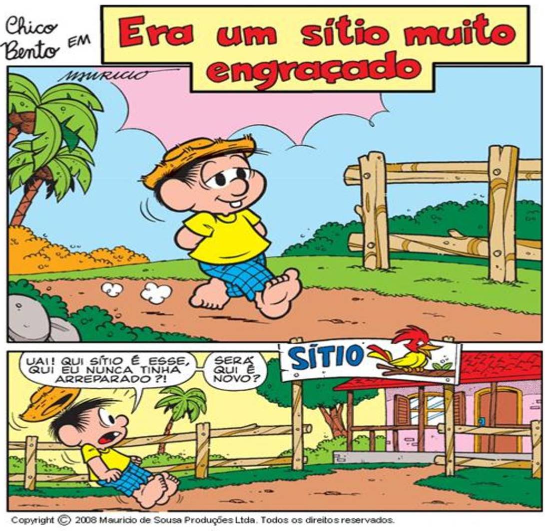 Professora Michelle: Chico Bento em, Era um sítio muito engraçado ...