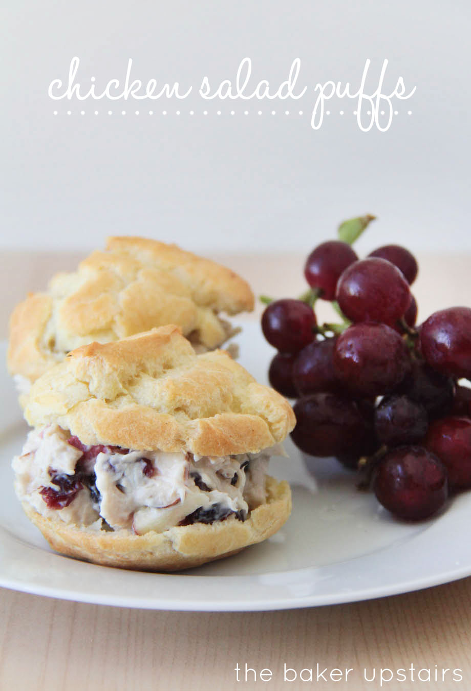 chicken salad puffs - The Baker Upstairs