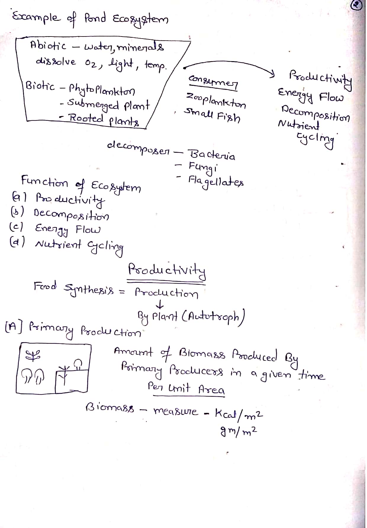 Ecosystem notes - Studypur