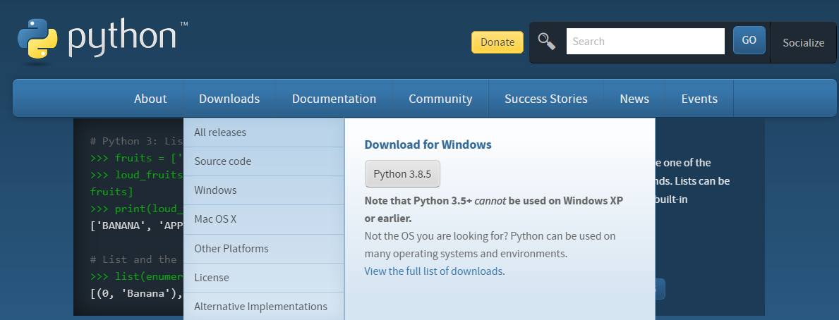 Getting Started With Python