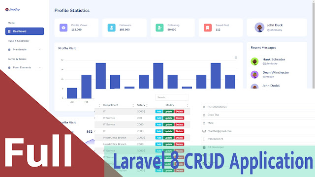 Admin dashboard in Laravel | Sign up and Sign in V13