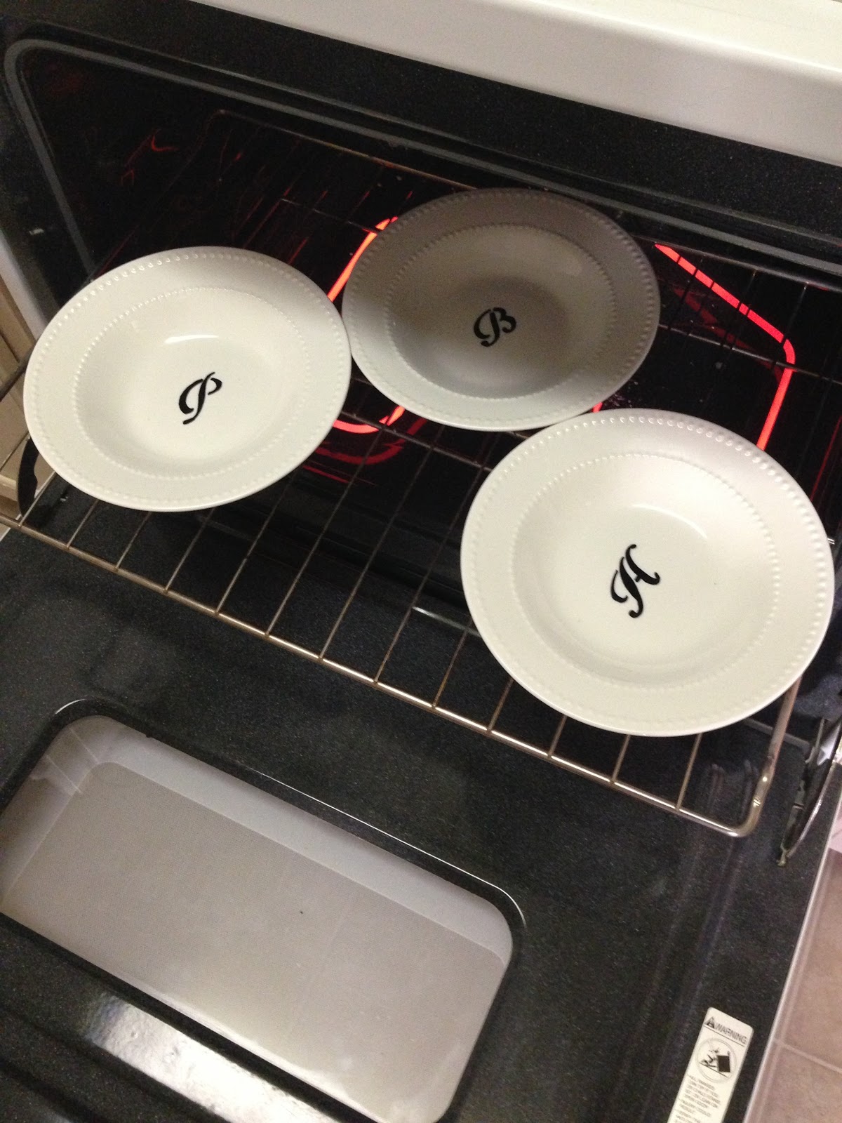 Just Roll With It: DIY Monogrammed Plates