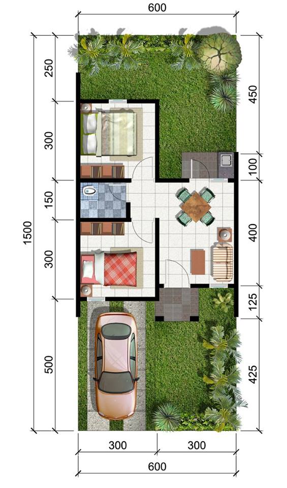 40 Contoh Denah Rumah Minimalis Type 36 Berbagai Model - DISAIN RUMAH KITA 40 Contoh Denah Rumah Minimalis Type 36 Berbagai Model - DISAIN RUMAH KITA