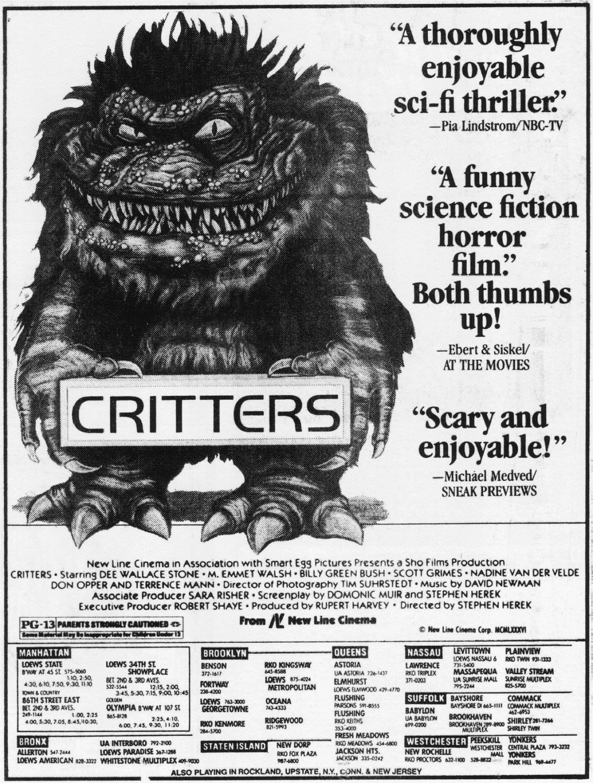 Happyotter: CRITTERS (1986)