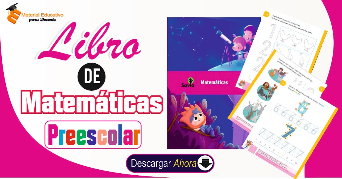 Material Educativo: Excelente Libro de Matemáticas para Preescolar ...