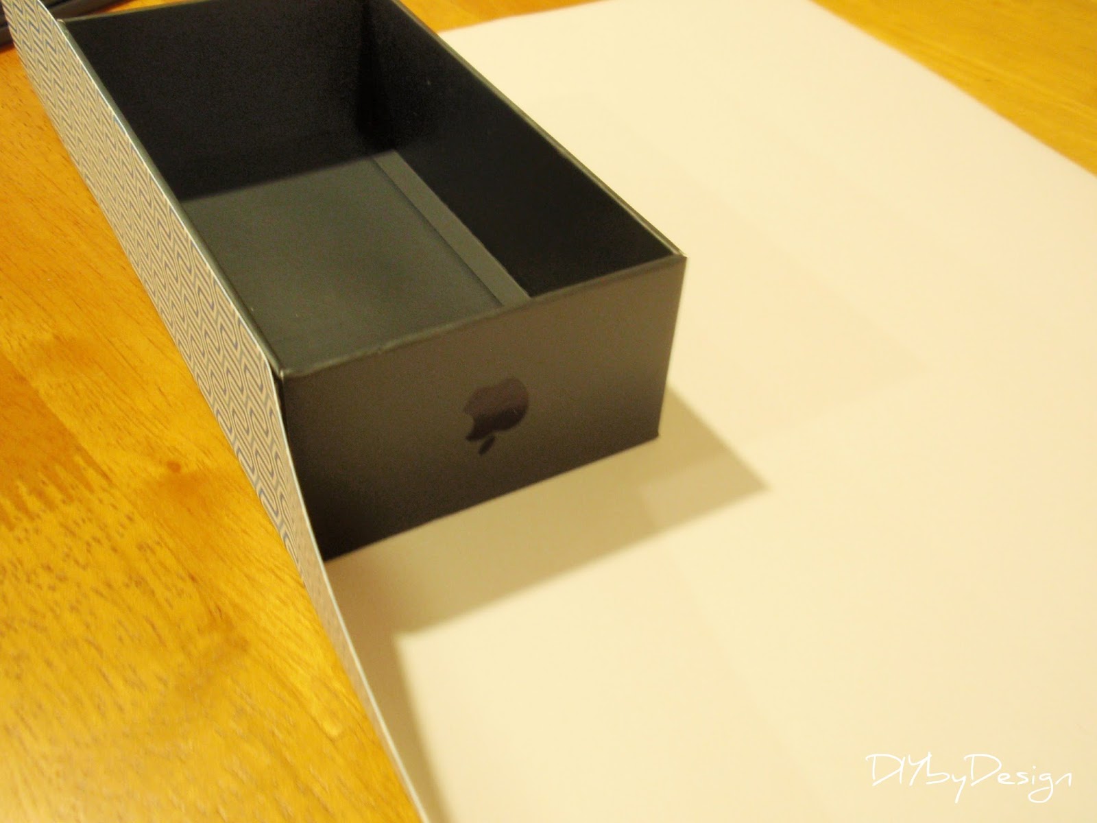 DIY by Design: iPhone Box Turned Monogrammed Jewelry Box