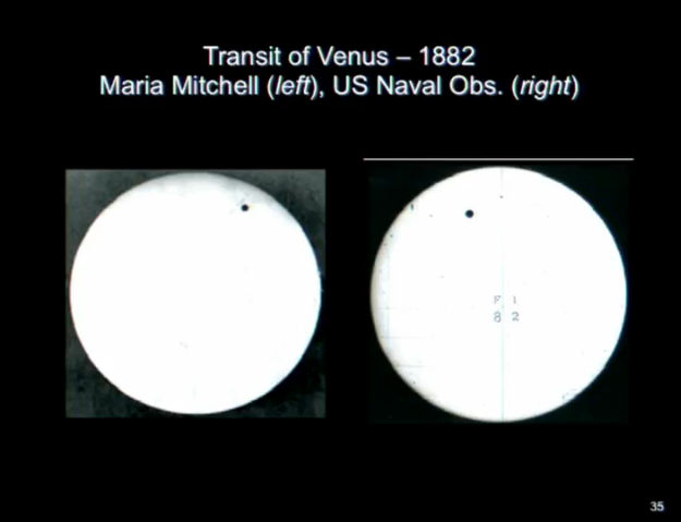 Mujeres C&T: Tránsito de Venus- Maria Mitchell, Jay Pasachoff