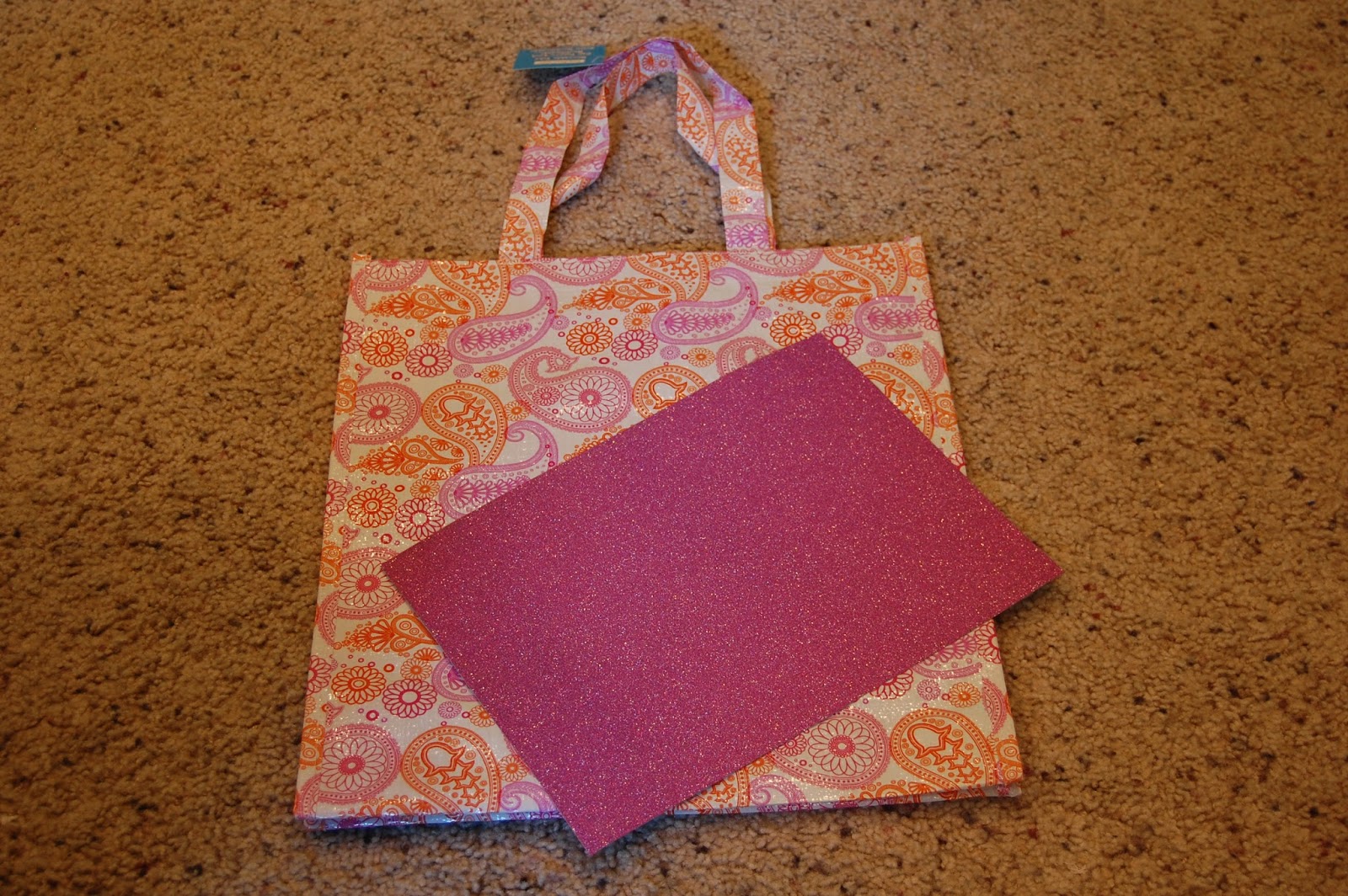 Scrappin' My Stress Away: Decorated Tote Bag