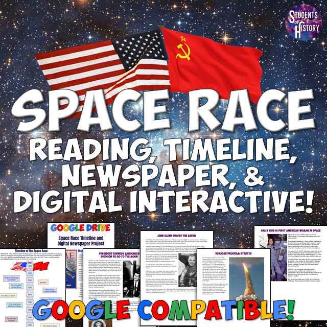 Students of History: Space Race Readings, Timeline, & Newspaper ...
