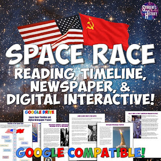 Students of History: Space Race Readings, Timeline, & Newspaper ...
