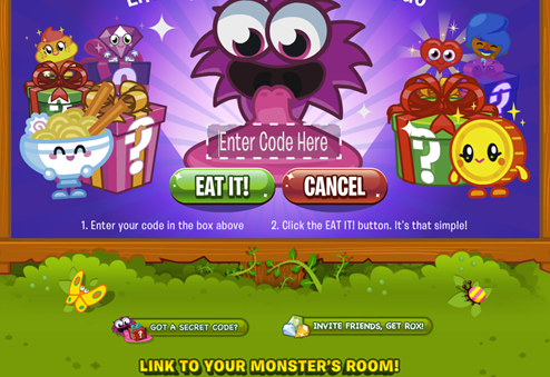 Zommers' Moshi monsters cheatz: Secret item codes! *UPDATED*