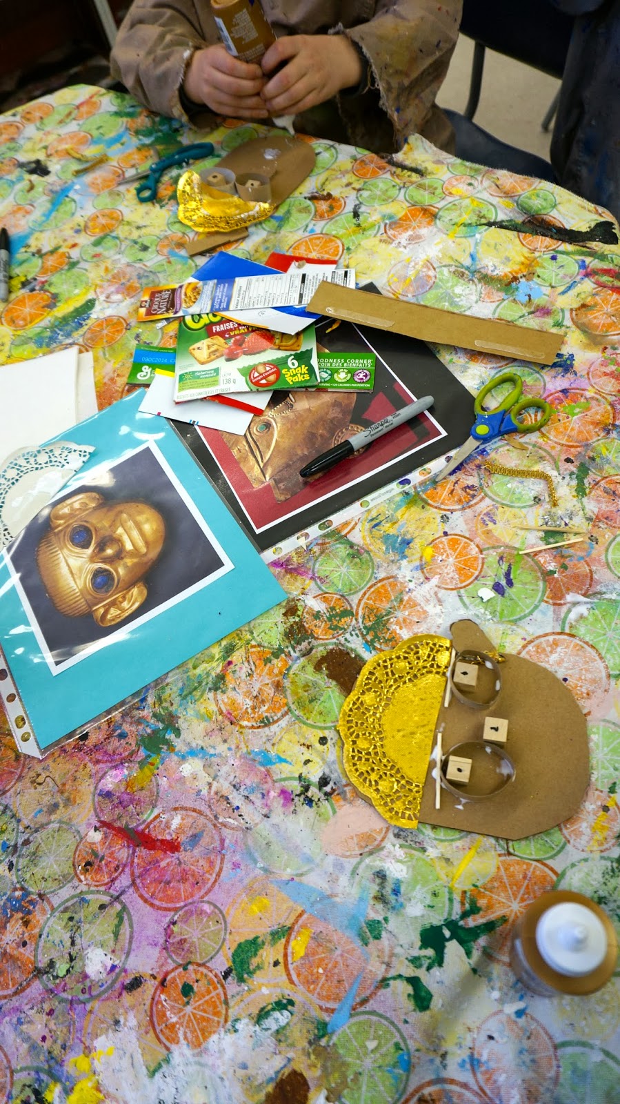 that artist woman: Peruvian Masks