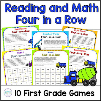 Primary Inspiration: Summer Vocabulary Four in a Row Game Freebie!