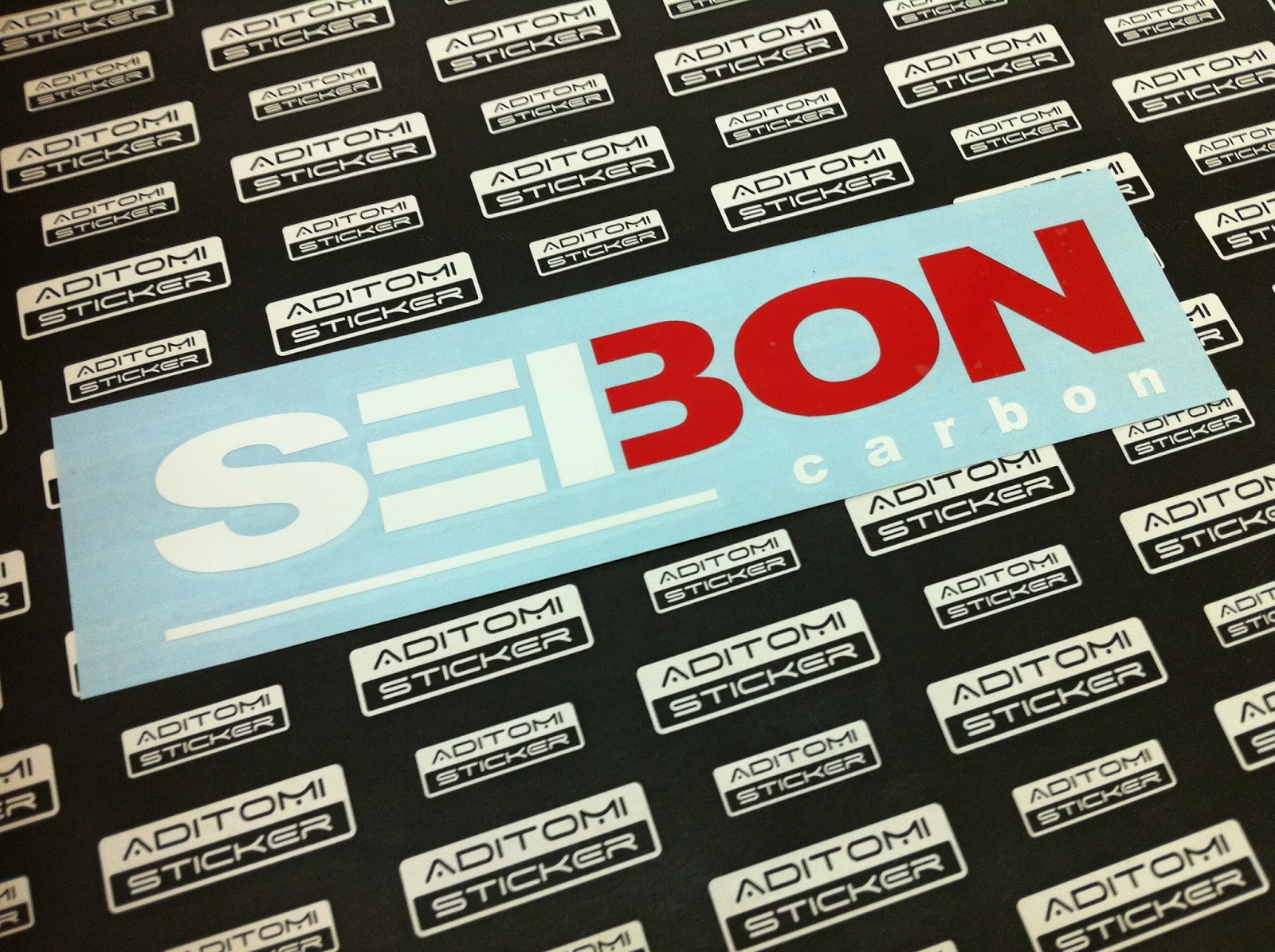 aditomi sticker collection: Seibon carbon sticker