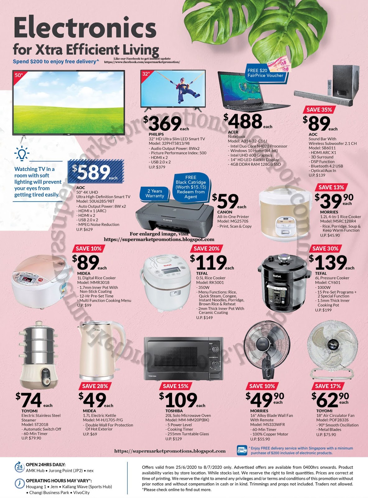 NTUC FairPrice Xtra Electronics Deals 25 June - 08 July 2020 ...