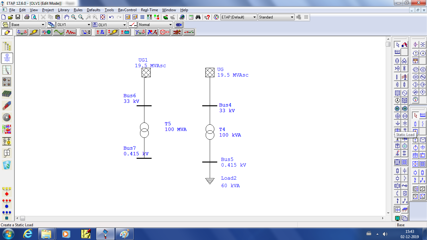 Single line diagram using ETAP Software - INFO4EEE
