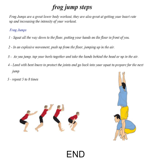Fitness Frog : 5 steps