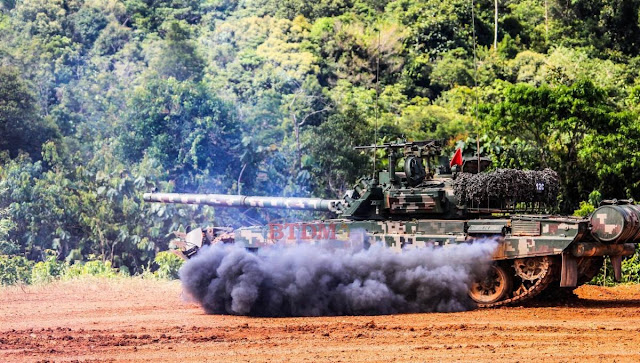 The Dead District: PT-91M Pendekar MBTs of the Malaysia Army at firing ...
