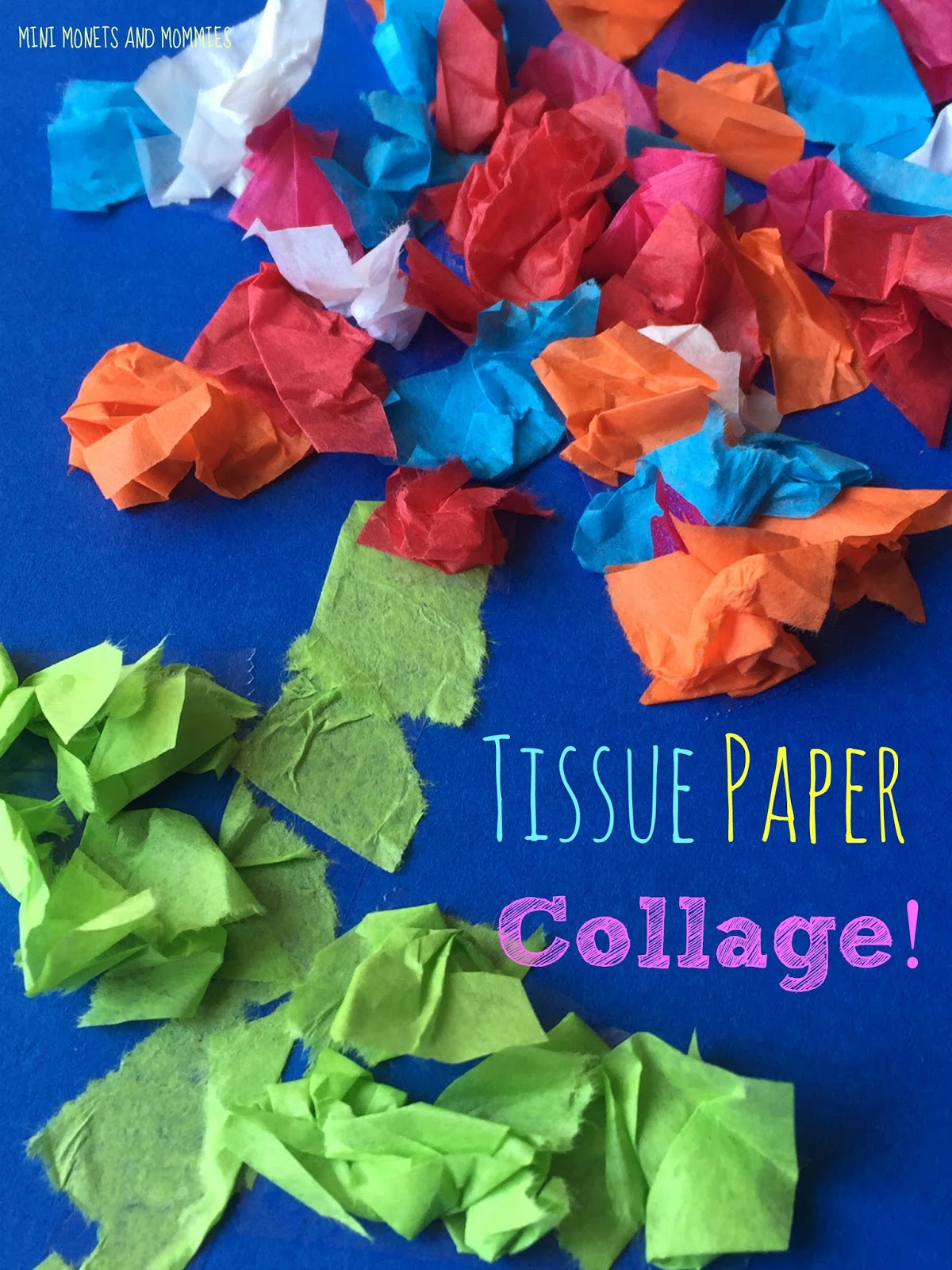 Mini Monets and Mommies: Kids' Tissue Paper Collage Made Easy with ...