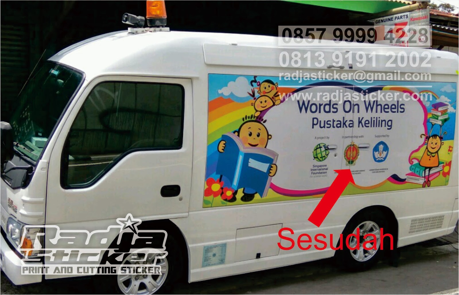 Branding Mobil Perpustakaan | Branding Mobil | Tempat Branding Mobil ...