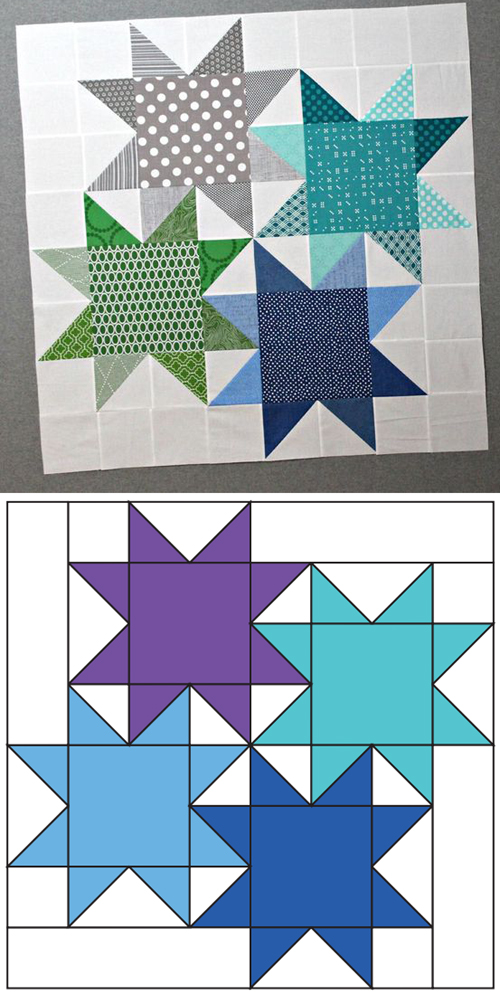 Quilt Today: Star Cluster Quilt - Free Pattern