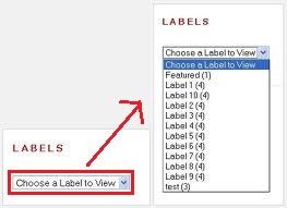 Membuat Dropdown Label Blogger - lasopanurse
