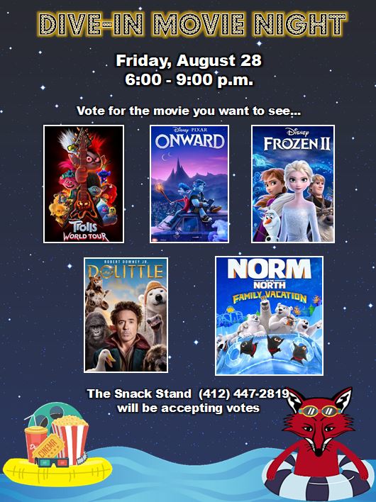 The Fox Blog: Cast Your Vote for Dive-In Movie Night!