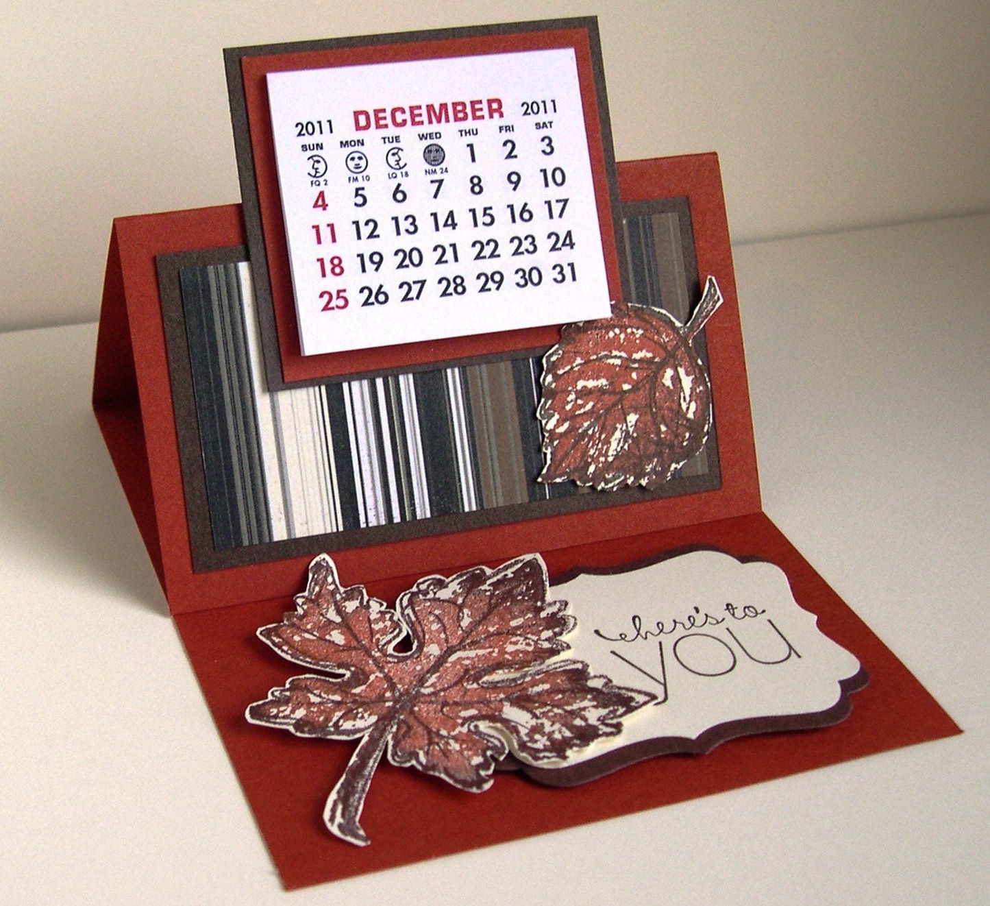 mnfroggie's Ink Pad: Calendar Easel Card