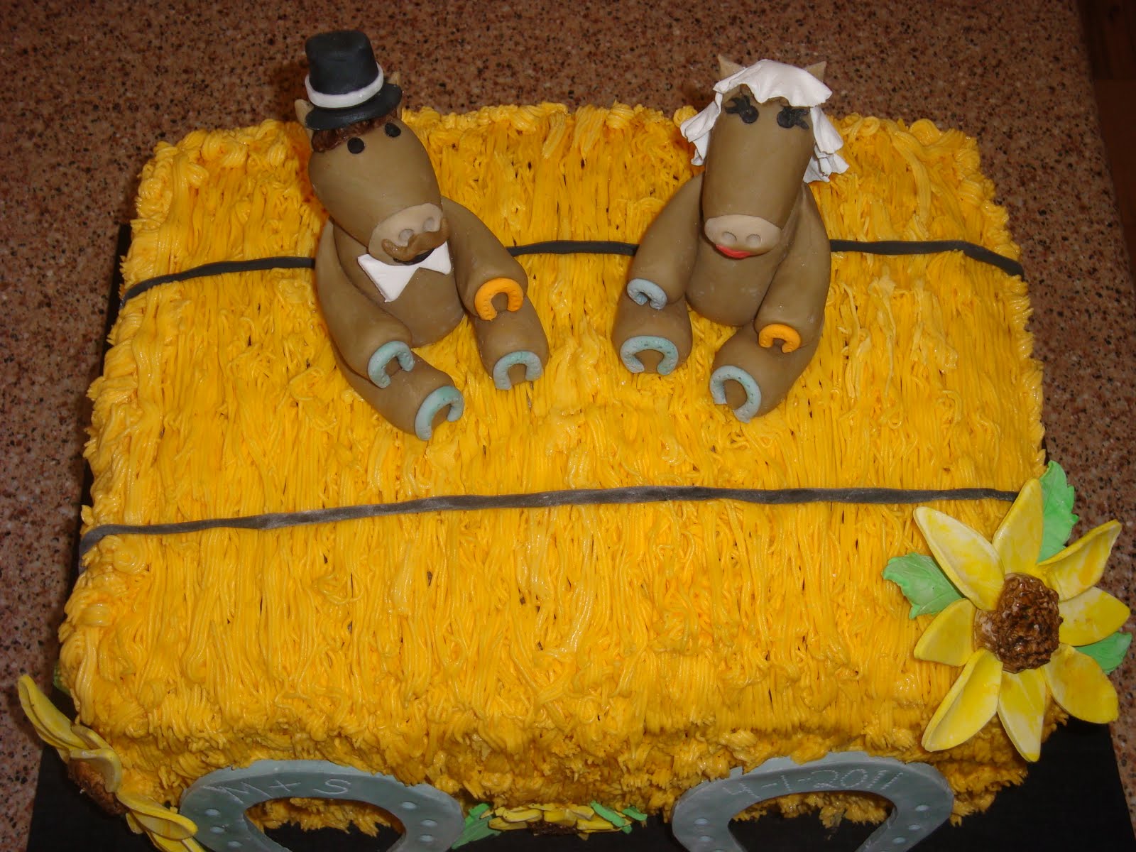 Pink House Cakes: Hay Bale Wedding Cake