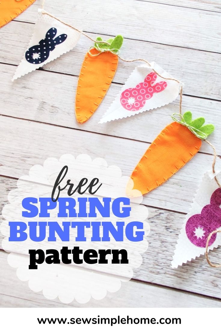Simple Spring Bunting Pattern | Sew Simple Home