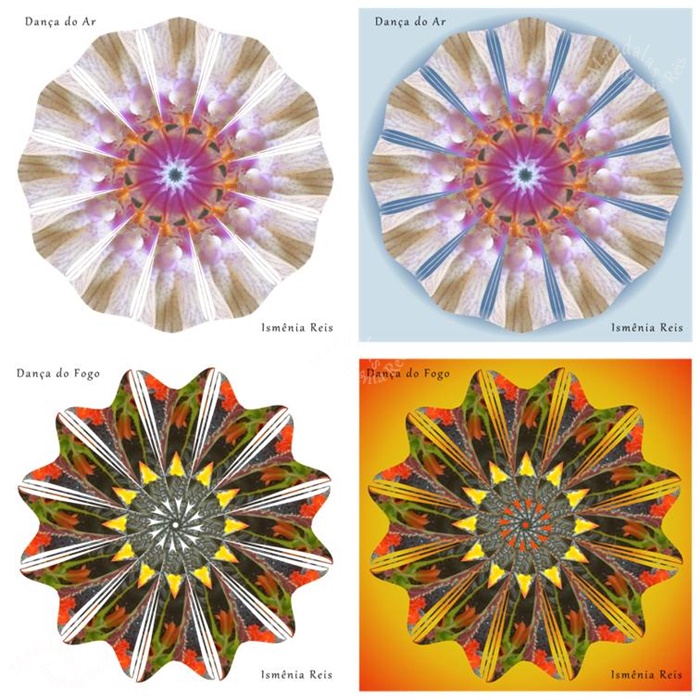 Mandalas de Ismênia Reis: Mandalas e os Quatro Elementos