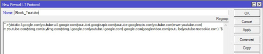 Knowledge Area: Mikrotik Layer 7 Regexp Youtube