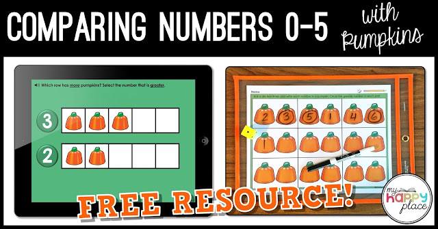 My Happy Place Teaching Comparing Numbers 0 5 Pumpkin Freebies In Digital Print My Happy Place Teaching Comparing Numbers 0 5 Pumpkin Freebies In Digital Print