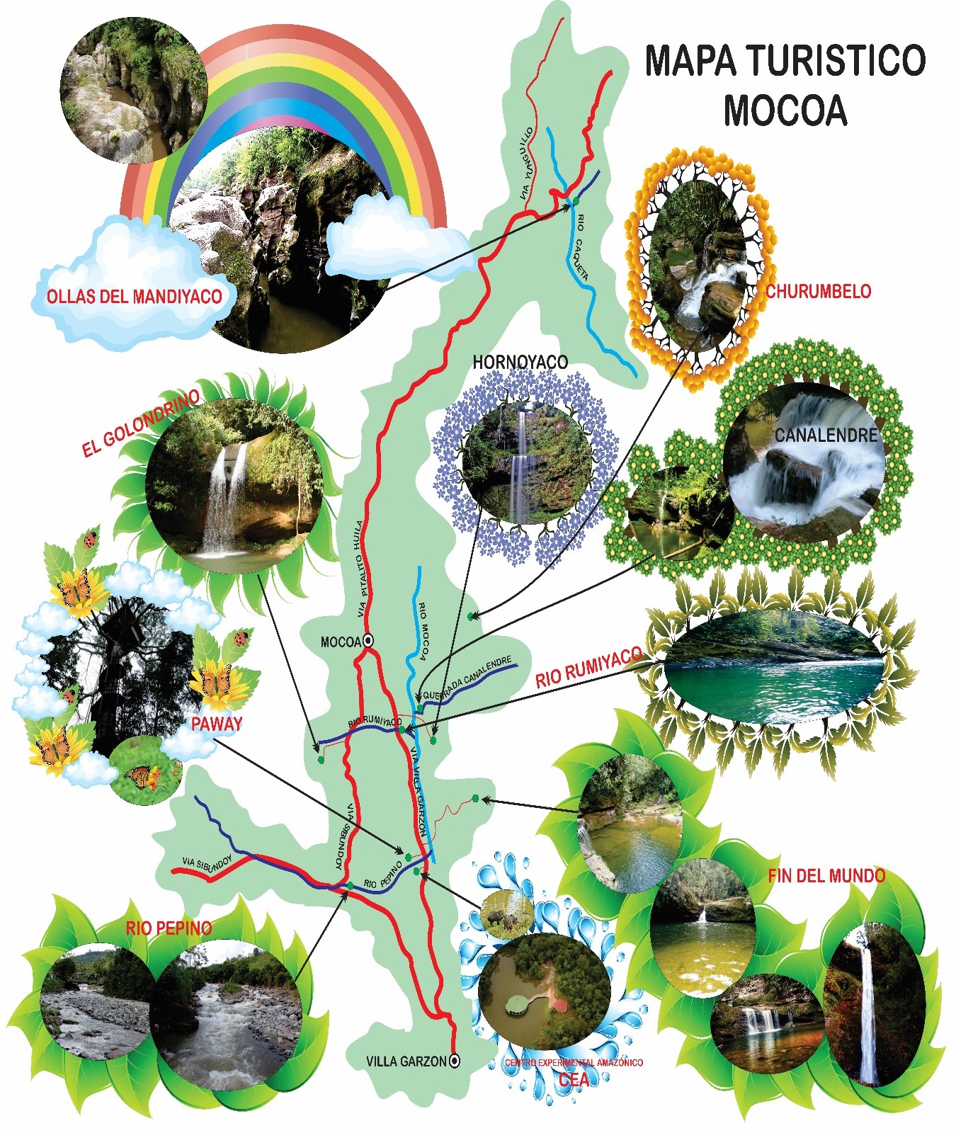 Putumayo Travel - Colombia | Líderes en Ecoturismo y Aventura: Mapa ...