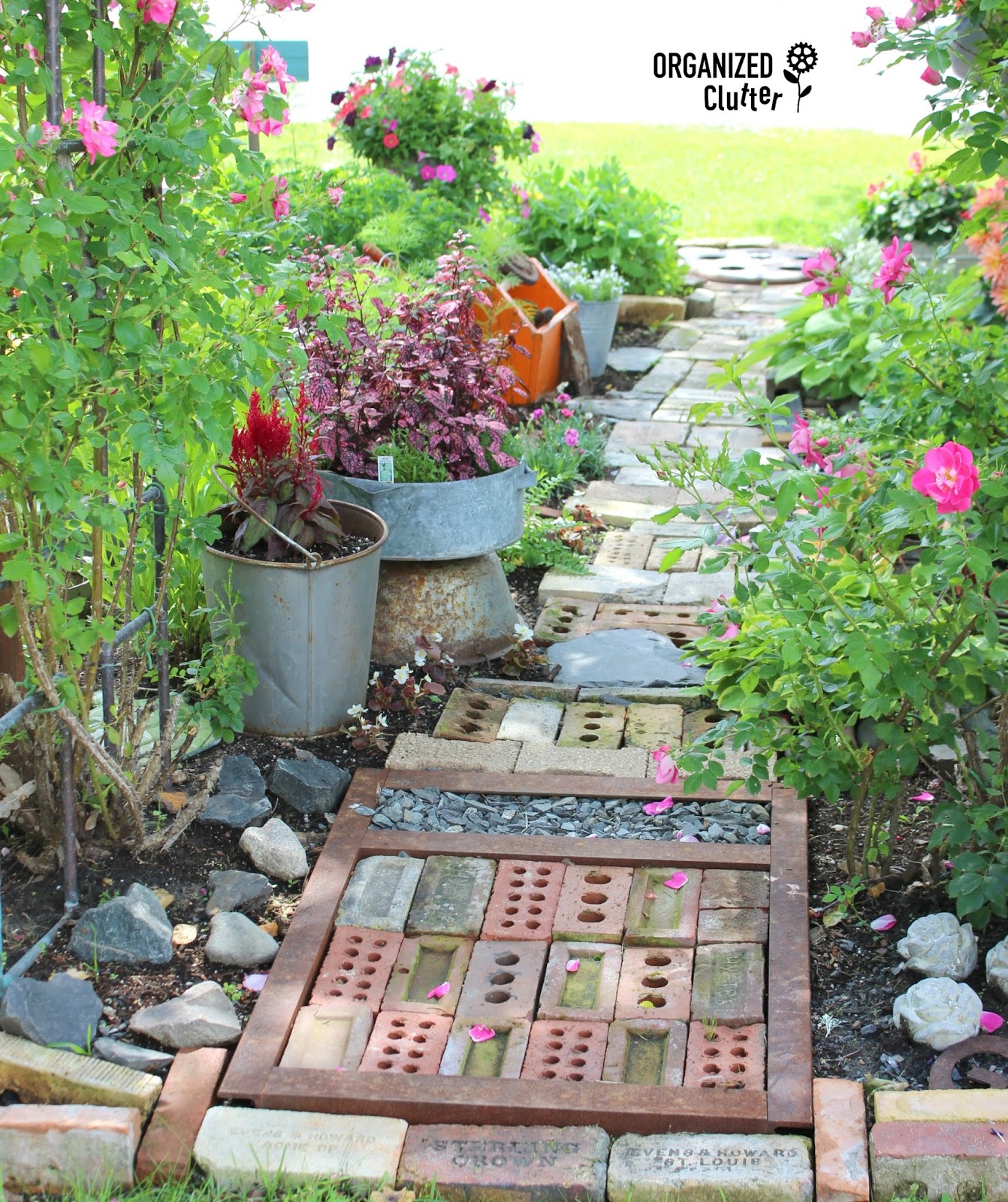 A Junk Garden Path Can Be A Work Of Art - Organized Clutter