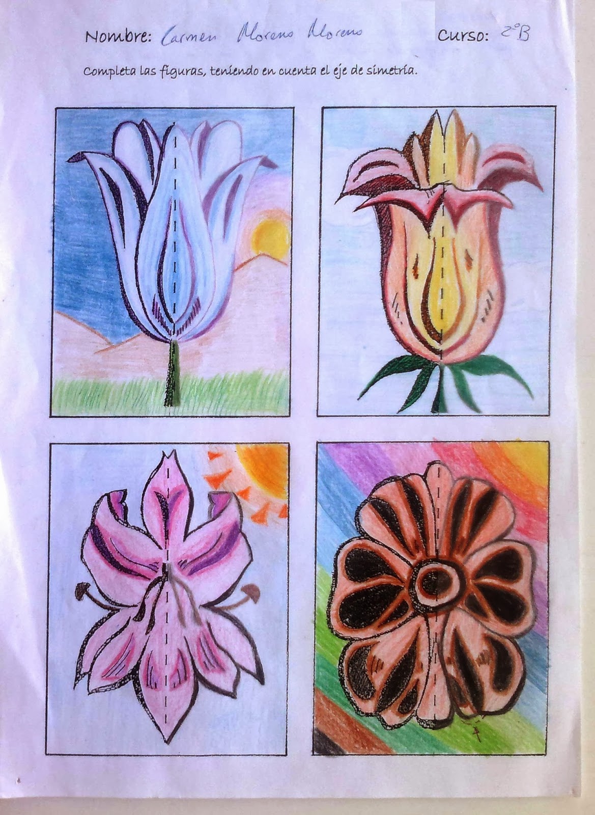 AULA DE DIBUJO: La simetría.