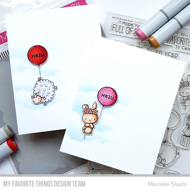 Marieke: HB2U - Clean and Simple birthday cards