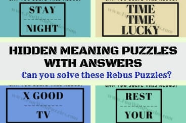 Hidden Meaning Puzzles with Answers