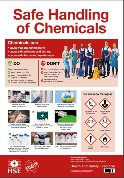 PREVENCION, SEGURIDAD Y SALUD LABORAL: Example COSHH risk assessments