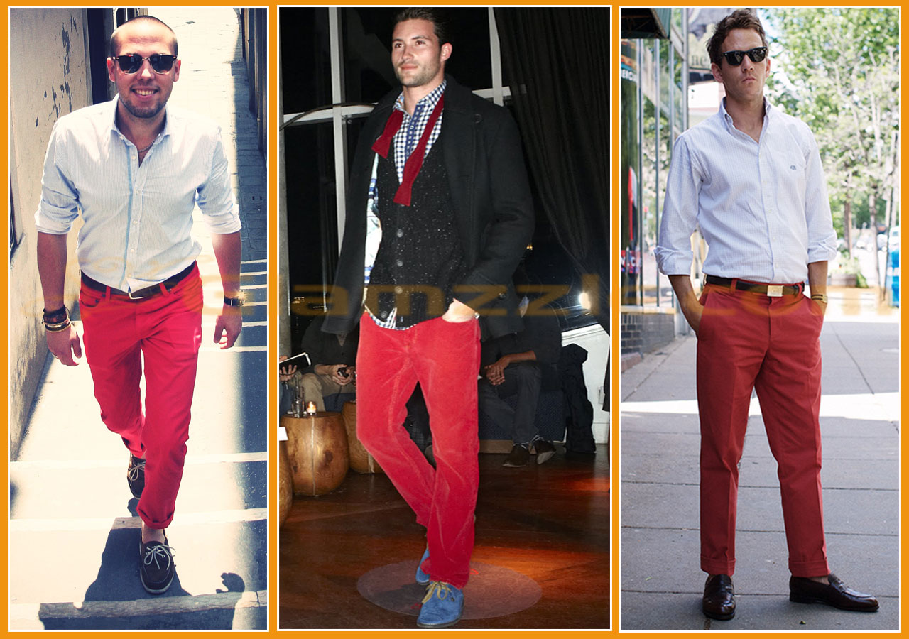 Teens Joint: stylish-fashion-men-red-pant-jeans