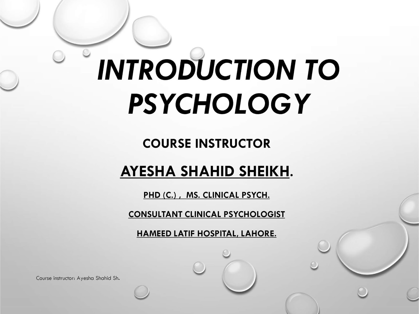 Introduction To Psychology