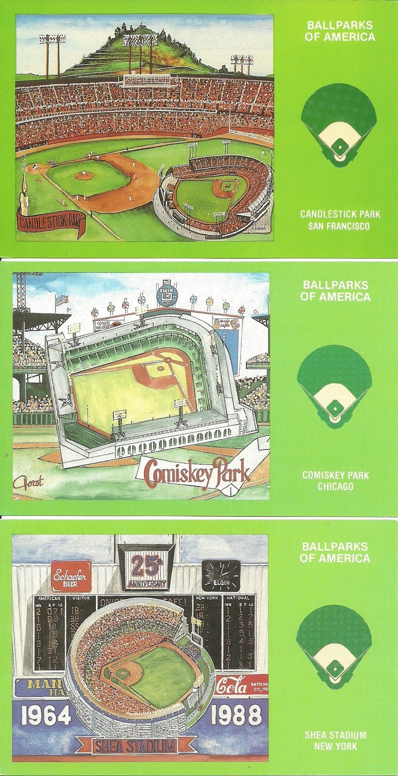 Not Another Baseball Card Blog: Ballpark Postcards