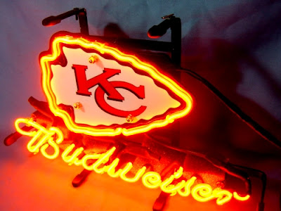 Wiki Neon Sign Blog: NFL Kansas City CHIEFS Football Budweiser Beer ...