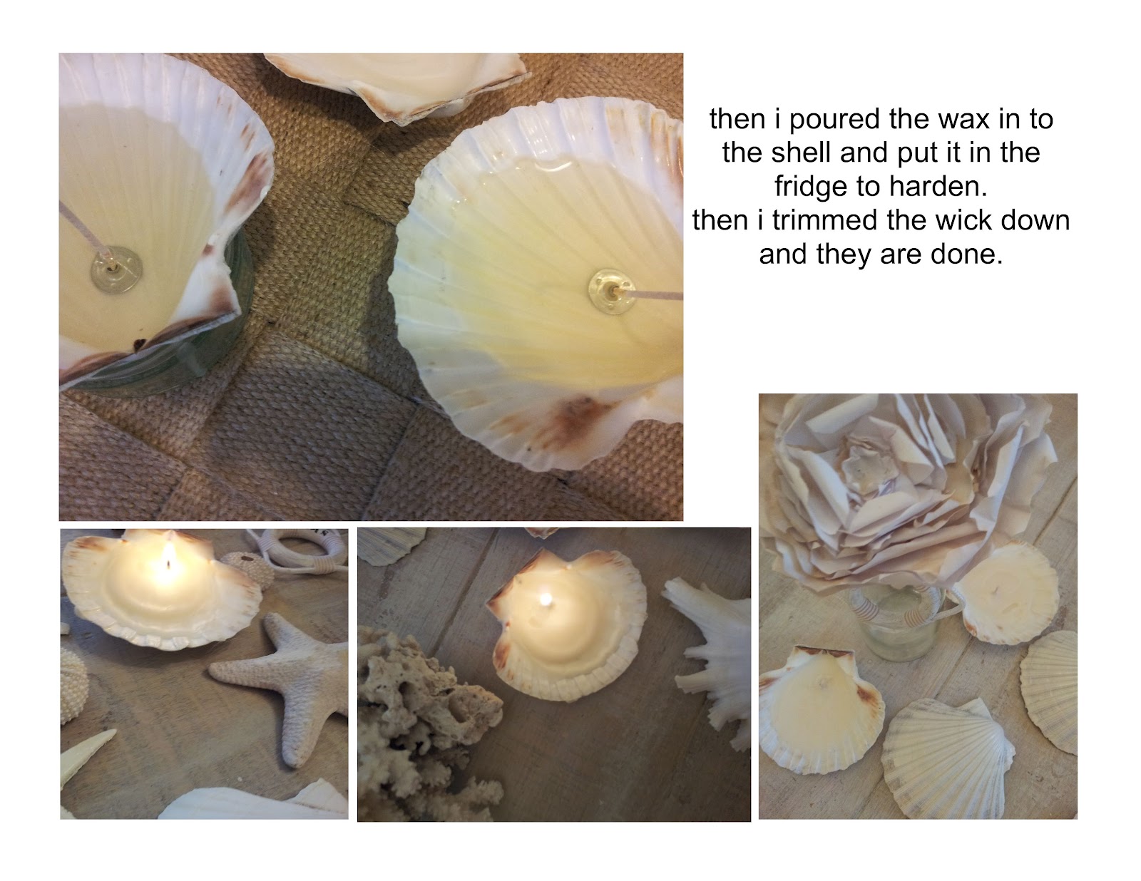 shell candles tutorial