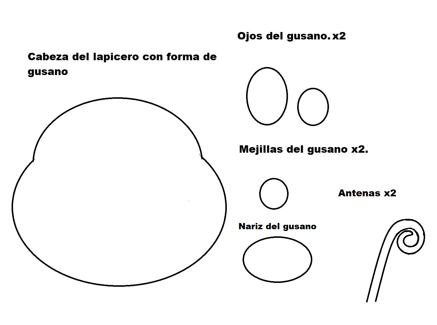 Ideas para crear y reutilizar.: Lapicero con forma de gusano elaborado ...
