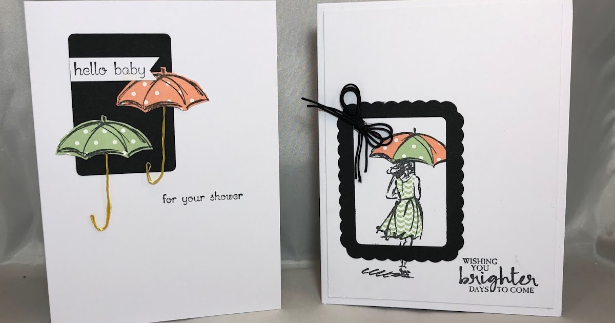 Sendable Sentiments: Twofer Card Challenge #26 // Rain-Umbrella