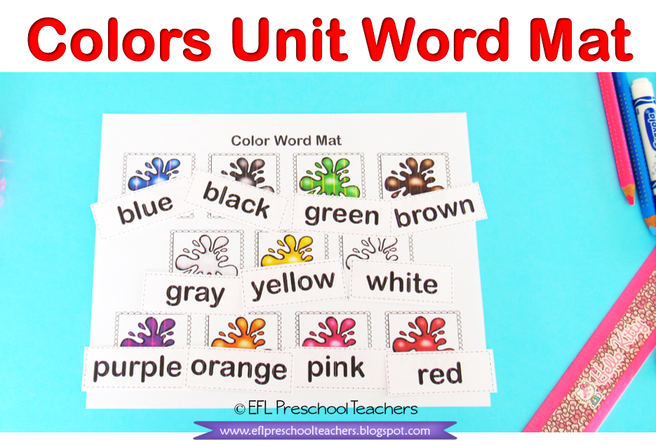 ESL/EFL Preschool Teachers: COLORS Theme for Kindergarten- Holistic ...